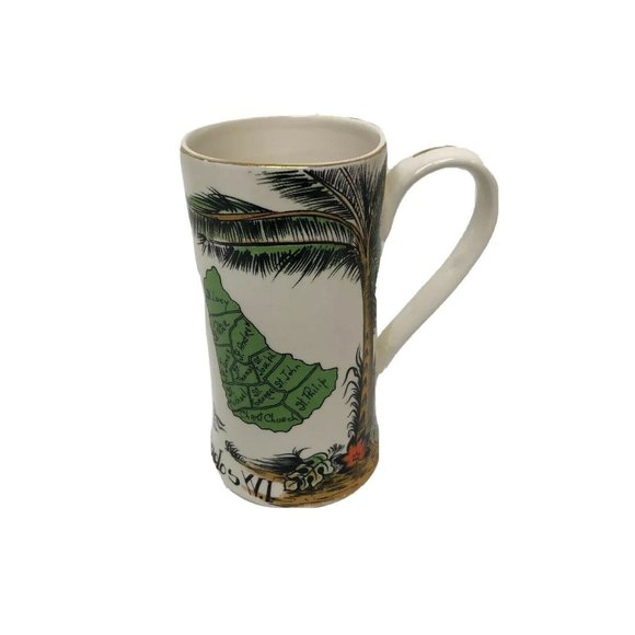 BarBeDOS | Dining | Barbados Coffee Mug Cup Tea Palm Tree Christ Church ...